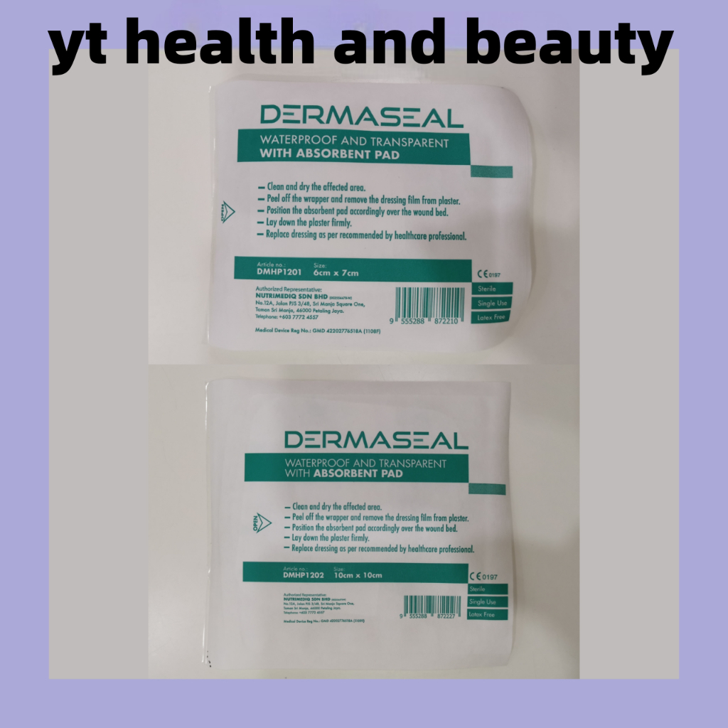 Dermaseal Waterproof Wound Dressing 1's - (6cm x 7cm)/ (10cm x 10cm ...