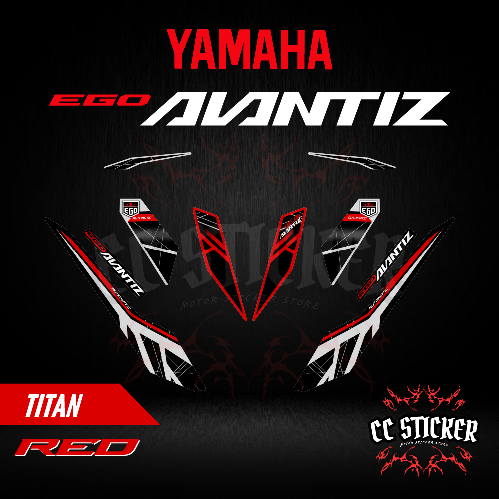 YAMAHA EGO AVANTIZ 125 | MOTOR STICKER STRIPE CUSTOM STRIPE STICKER ...