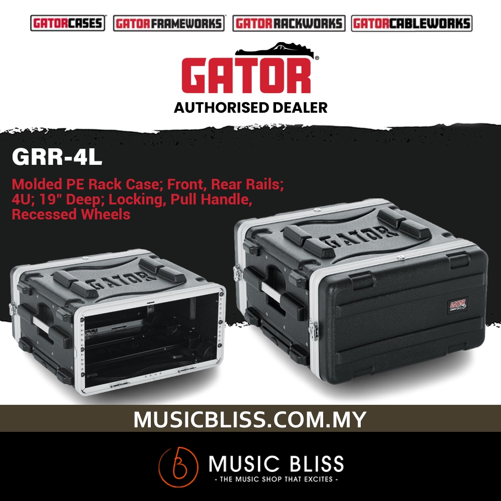 Gator GRR-4L 4U Audio Rolling Rack Case (GRR4L) | Shopee Malaysia