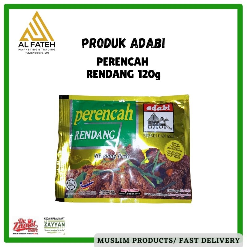 Adabi Perencah Rendang 120g /Rendang Pes 120g | Shopee Malaysia