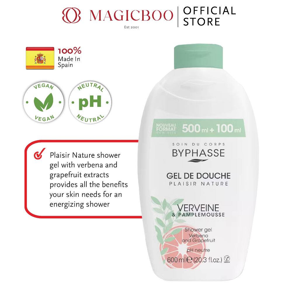 Magicboo ByPhasse Vegan Shower Gel Series 600ml | Shopee Malaysia