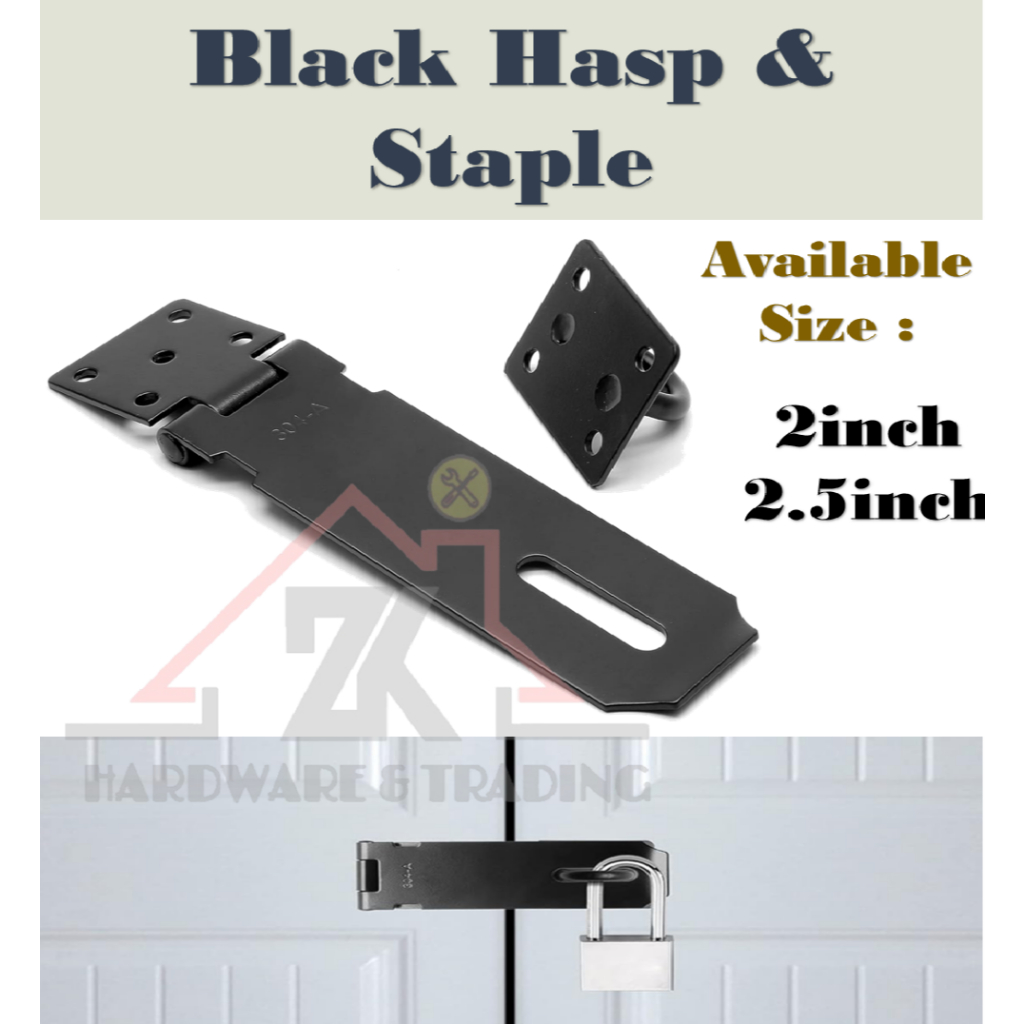 Selak Pintu Bermangga Kunci Hasp Lock Hasp Door Lock | Shopee Malaysia