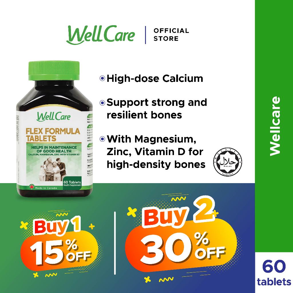 Truelifesciences Wellcare Flex Formula Tablets 60's | Joint Pain ...