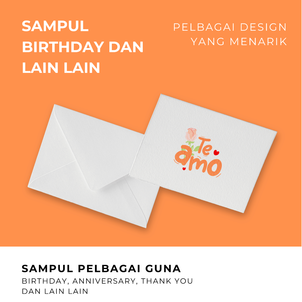 Sampul surat A6 Sampul Kad Kahwin & lain-lain 70gsm 6 1/4 x 4 1/4 ...