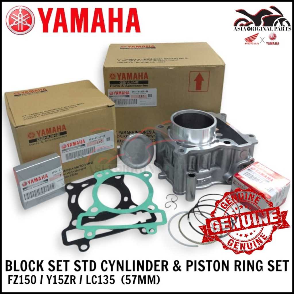 ORIGINAL INDONESIA YAMAHA FZ150 FZ 150 FZ CYLINDER BLOCK STD BLOK SET ...
