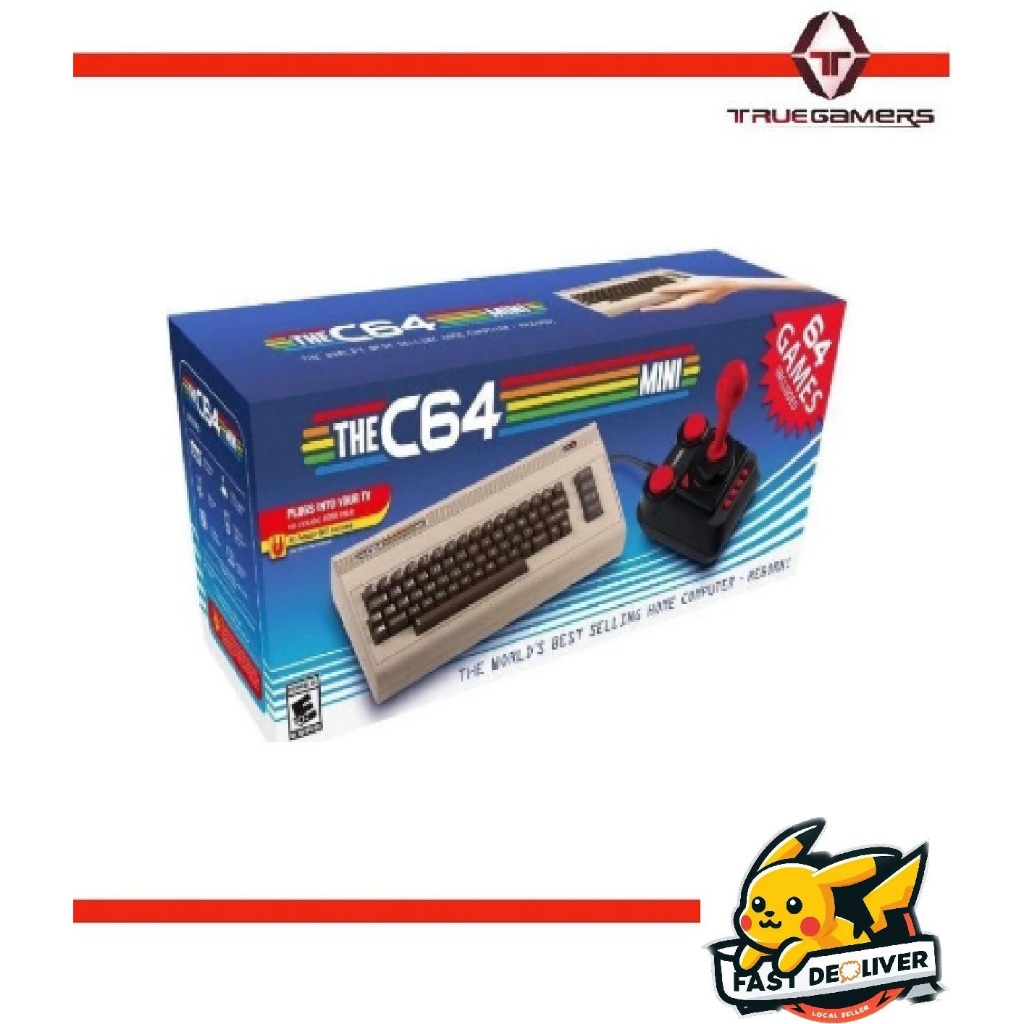 THE C64 MINI COMPUTER RETRO (64 CLASSIC RETRO GAMES INCLUDED) | Shopee ...