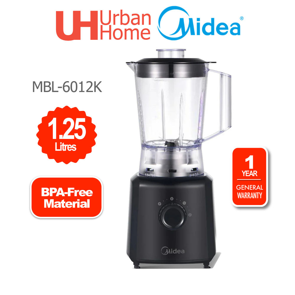 Midea Food Grade PBA Safe Blender ( 1.25L / 600W ) MBL-6012K / MBL6012K ...