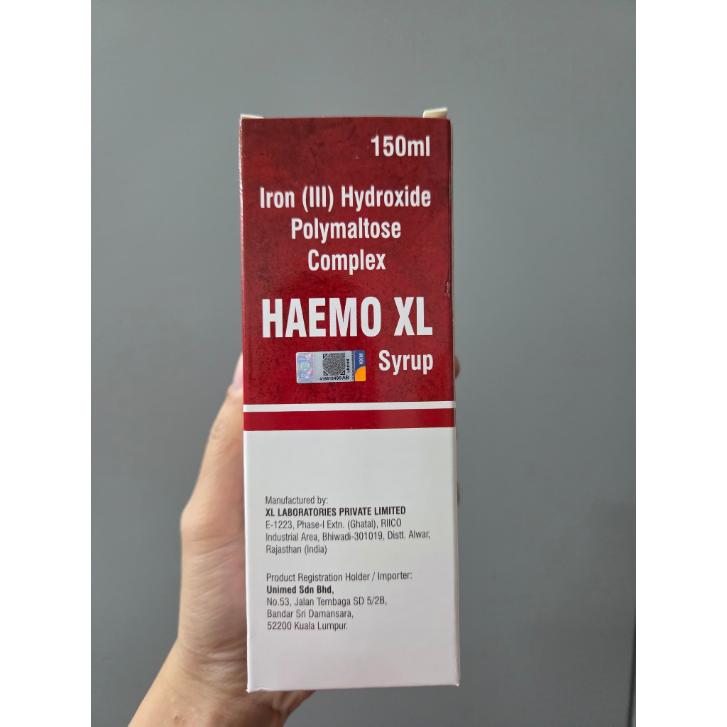 Haemo XL Syrup 150ml (Iron III Hydroxide Polymaltose Complex) | Shopee ...
