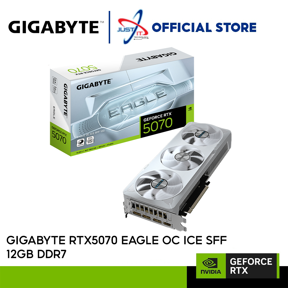 GIGABYTE GeForce RTX 5070 EAGLE OC ICE SFF 12GB GDDR7 GRAPHICS CARD ...