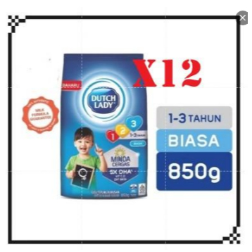Dutch Lady 123/456 (Biasa / Madu / Coklat) (850g X12 Packs) | Shopee ...