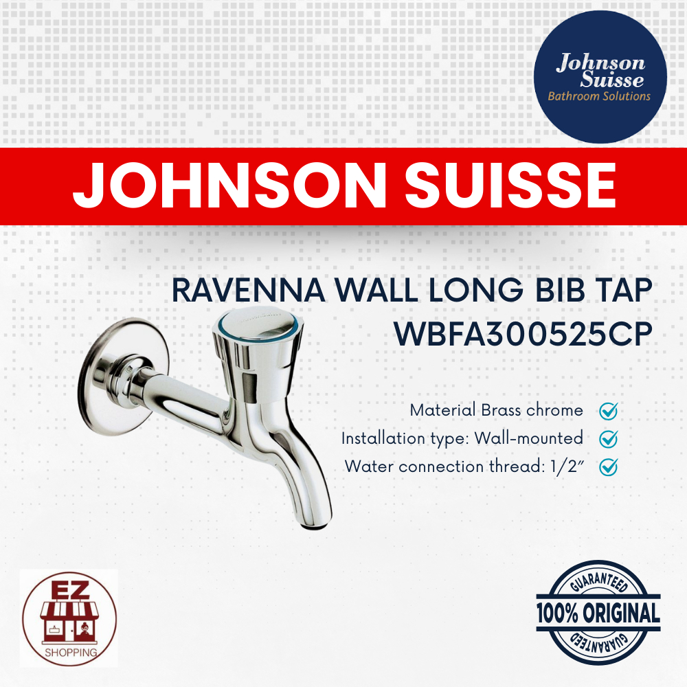 JOHNSON SUISSE RAVENNA WALL LONG BIB TAP - WBFA300525CP | Shopee Malaysia