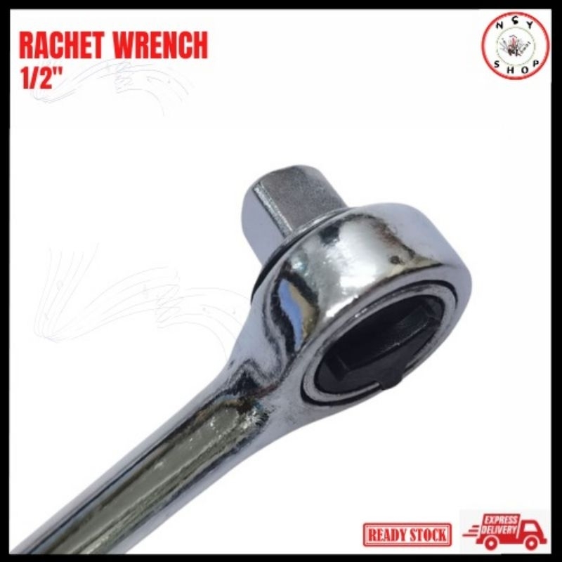 1/2" Ratchet Wrench Chrome Matte Finish Rachet Spanar / Sepana Ratchet ...