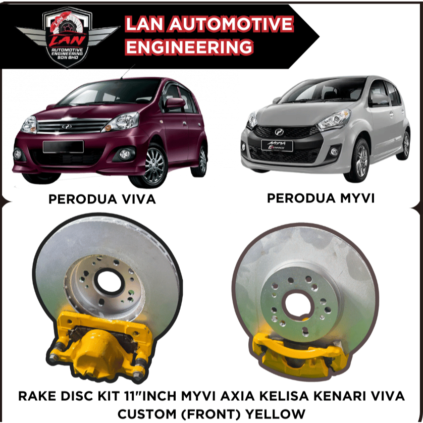 Brake Disc ODC siap modify for Axia, Bezza, Myvi (old Model), Kenari ...