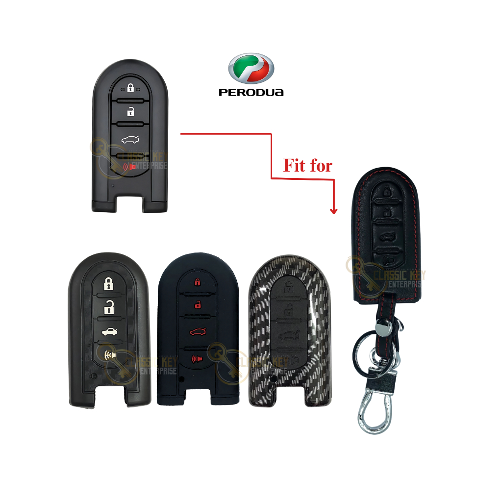 Perodua Remote Case Silicone | Carbon FIber Silicone | Hard Case ...
