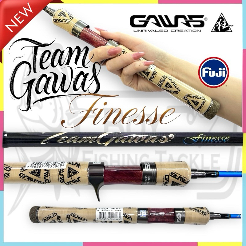 2025 TEAM GAWAS FINESSE SINGLE HAND ROD BAITCASTING BC FISHING ROD ...