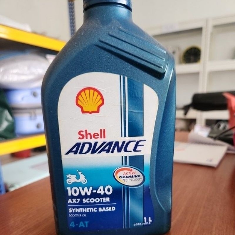 Original Minyak Enjin Shell untuk Scooter (Skuter) Shell Advance 10W-40 ...