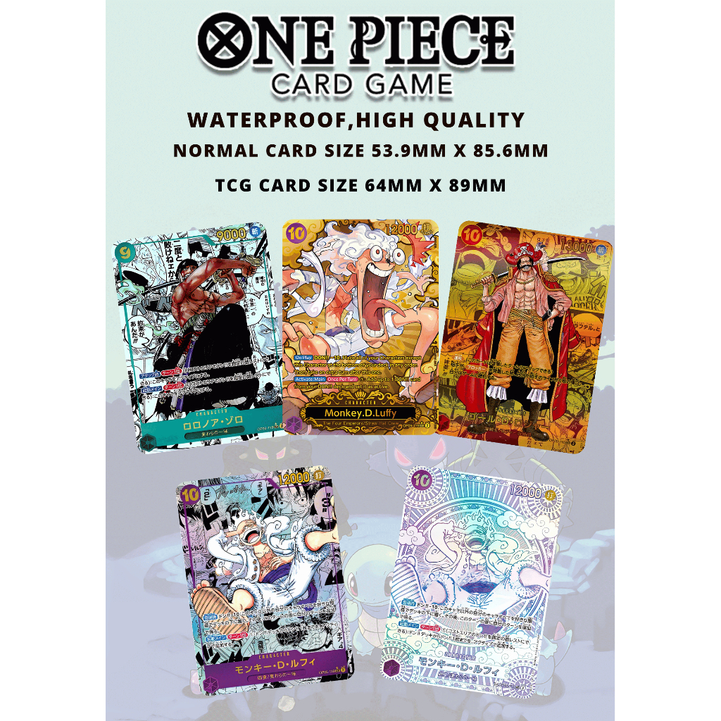 One Piece Tcg Manga Card Sticker - Card Sticker/Touch n Go Card Sticker ...