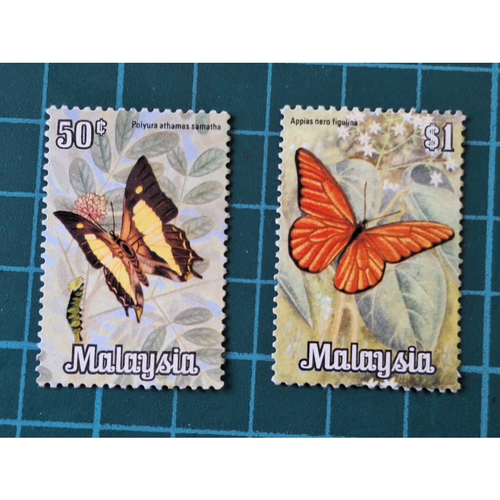 New Mint No Gum - Malaysia 1970 RM1 or 50cents Kupu-Kupu Rama-Rama ...