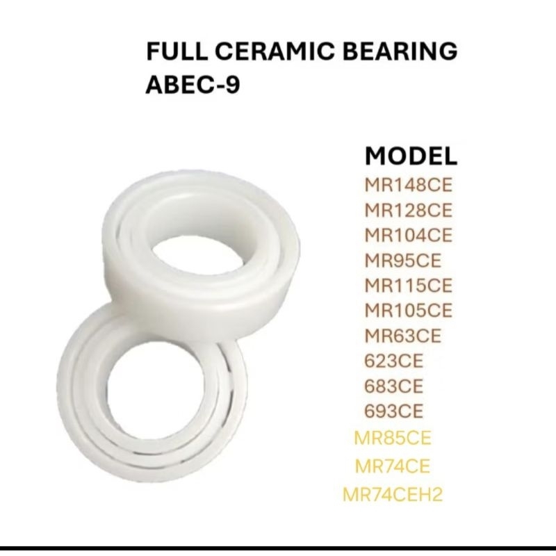 FULL CERAMIC BEARING ABEC 9 FOR FISHING REEL | Shopee Malaysia