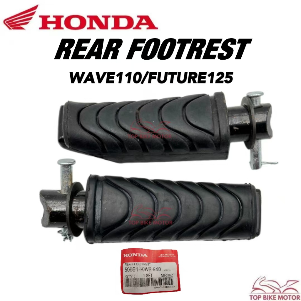 HONDA W110 WAVE 110 DASH FUTURE REAR FOOTREST ASSY KAKI PIJAK GETAH ...