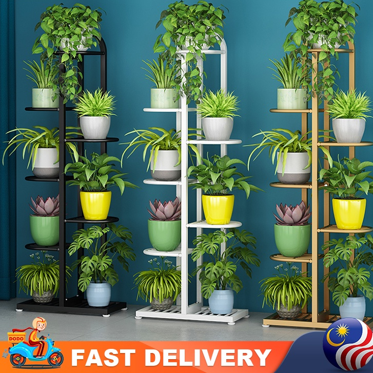 Multi-8 Layer Flower Pot Stand Rack Plant Garden Rack Steel Shelf ...