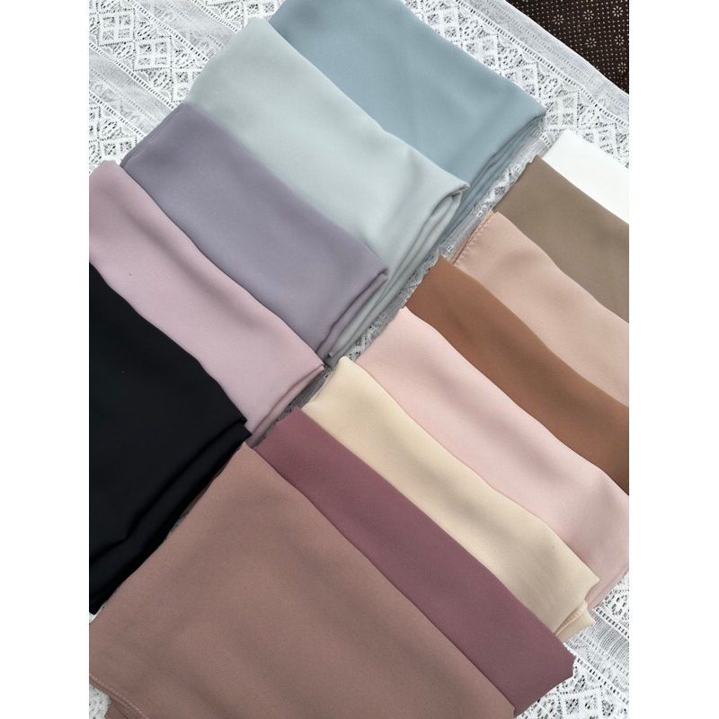 Adinda Shawl (Korean Chiffon Shawl Mudah Bentuk & Sangat Flowy) | Shopee Malaysia