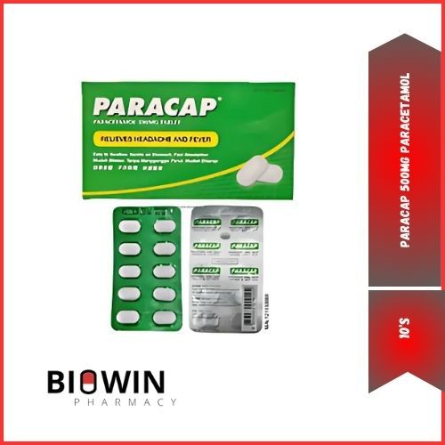 PARACAP 500mg Paracetamol | Pain Fever Reliever | Shopee Malaysia