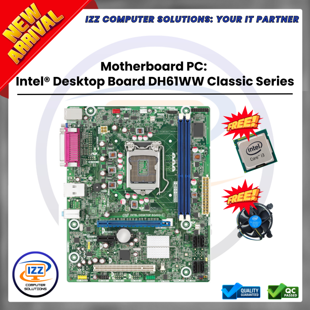 Motherboard: Intel® Desktop Board DH61WW | MATX Motherboard | Shopee ...