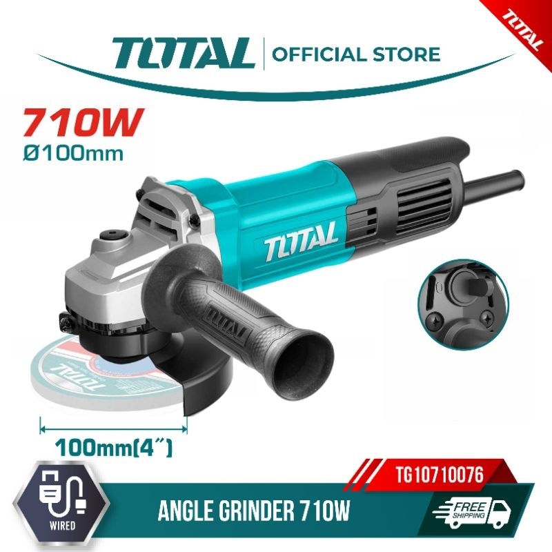 Total Angle Grinder (710W/4") TG10710076 | Shopee Malaysia