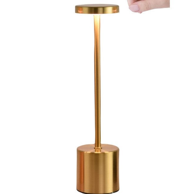 Gold Cordless LED Table Lamps 3 Color Changeable & Adjustable | Shopee ...