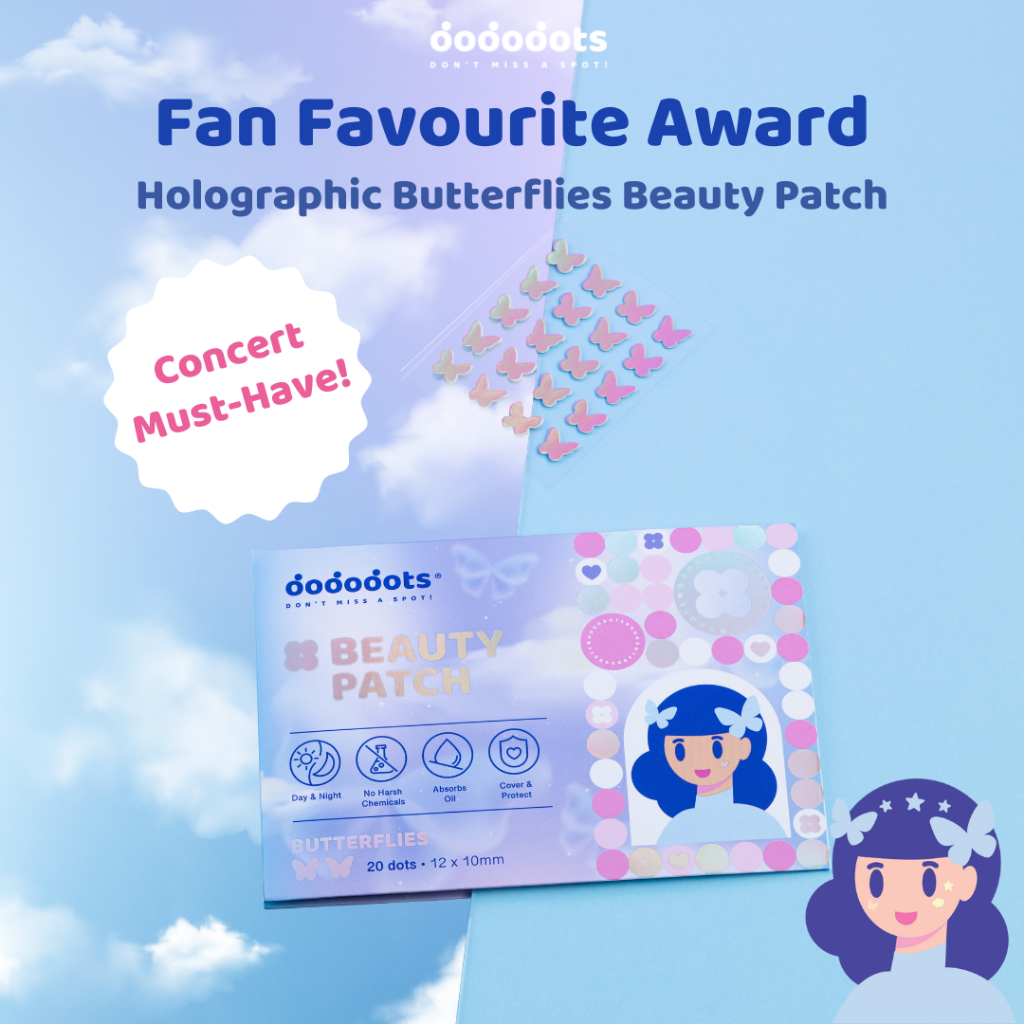 Dododots Beauty Patch | Holographic Butterflies| Pimple Acne Patch ...