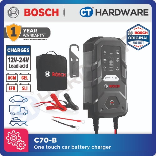 Bosch C70-B Volt Car Battery Charger 12V 7A / 24V 3.5A | Shopee Malaysia