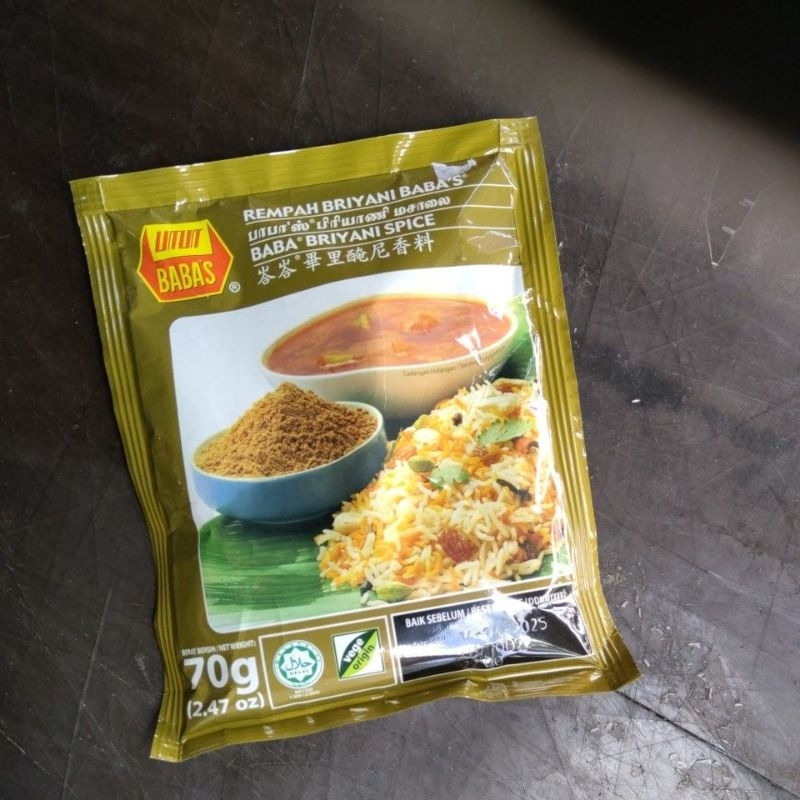 Baba's Rempah Briyani 70g | Shopee Malaysia