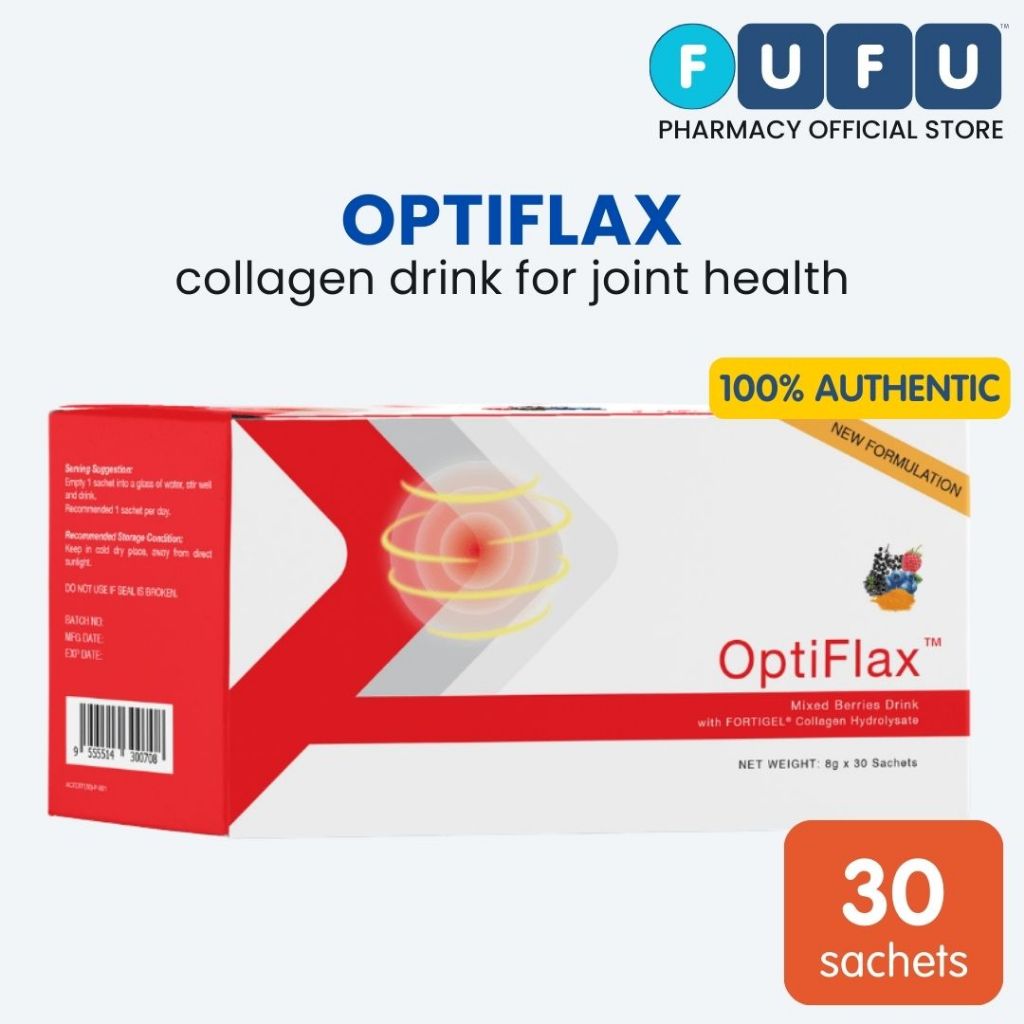 Ascentia OptiFlax Mixed Berries Drink 30s (Fortigel® Collagen ...