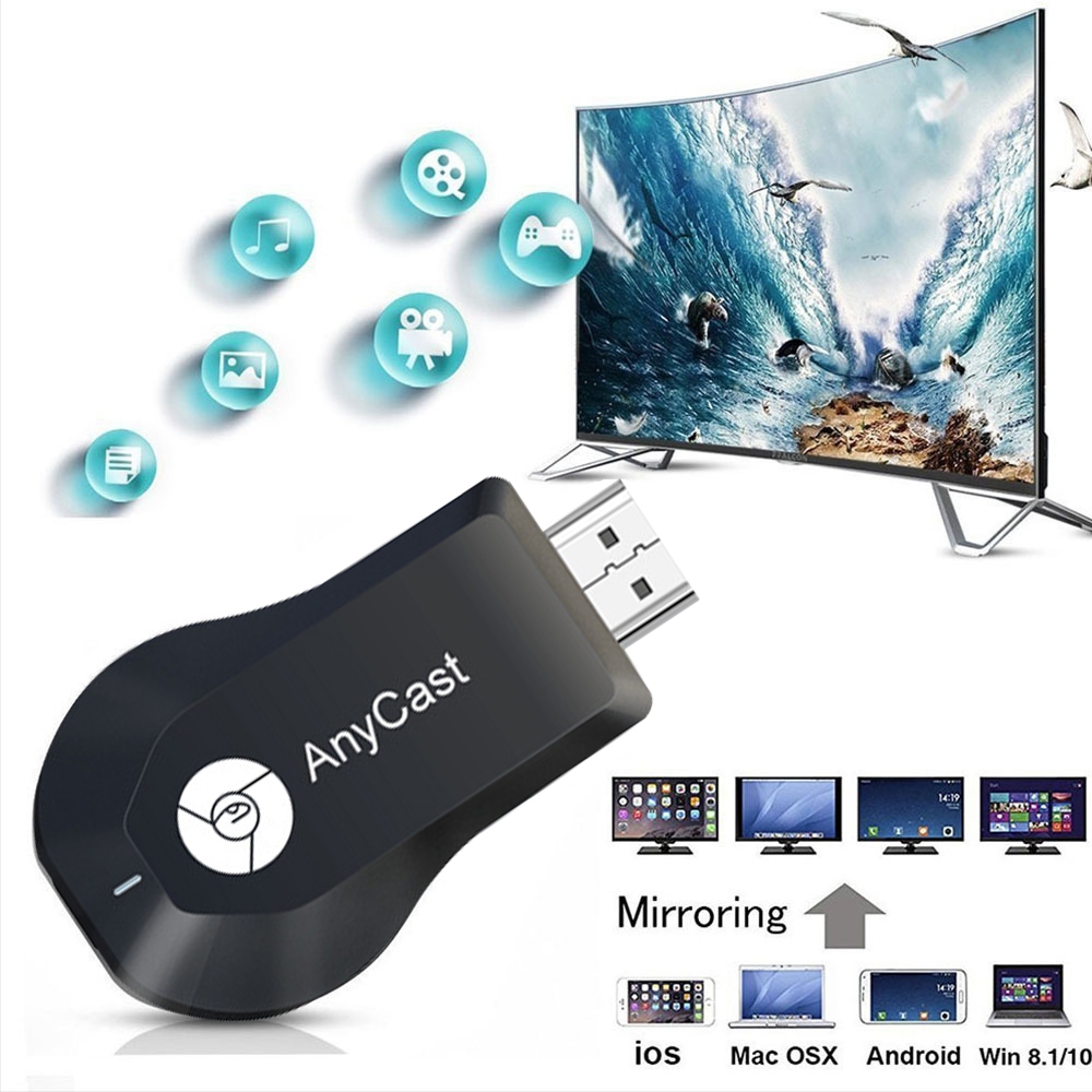 Anycast M9 Plus Wireless Display HDMI Dongle Receiver Adapter Mirascreen Phone Mirror Screen ...