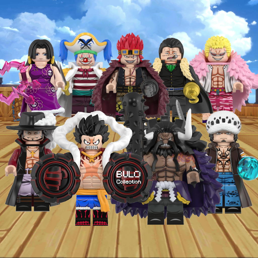 OP Law Hancock Mihawk Custom Minifigures Kaidou Luffy Anime Building ...