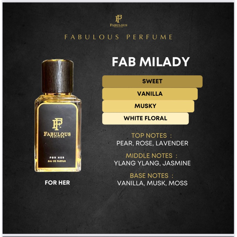 Perfume FAB MILADY From Fabulous Perfume | Shopee Malaysia