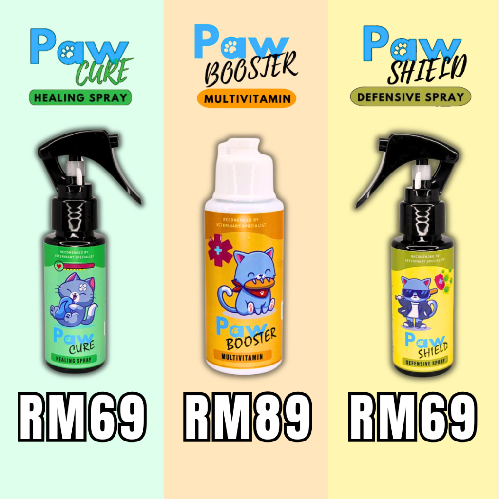 [ORIGINAL DISTRIBUTOR] PAW BOOSTER MULTIVITAMIN UNTUK KUCING SIHAT GEBU ...