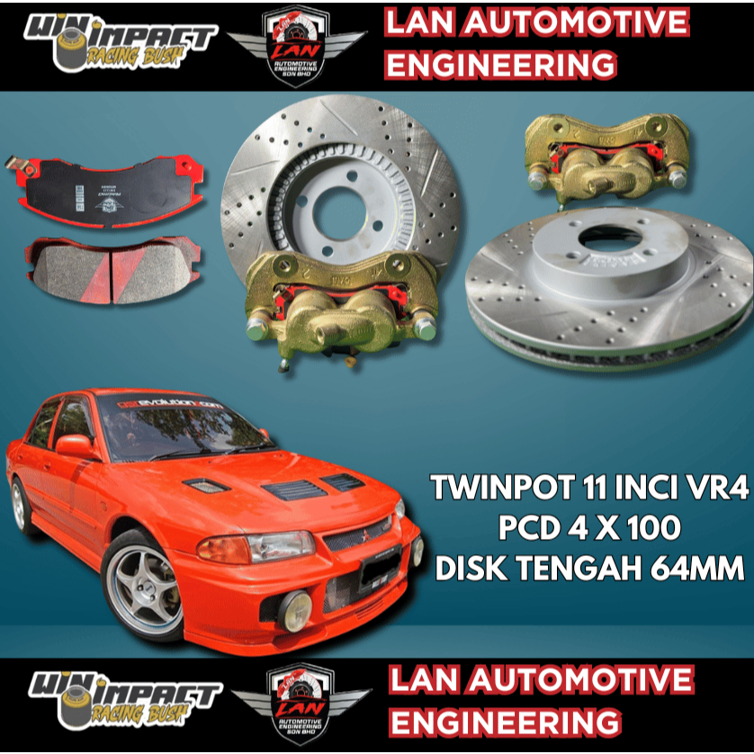 TWINPOT 11 INCI VR4 UPGRADED PNP PROTON WIRA 1.5 & 1.6 ALL NEW ITEM PNP READY STOCK!!!! | Shopee ...