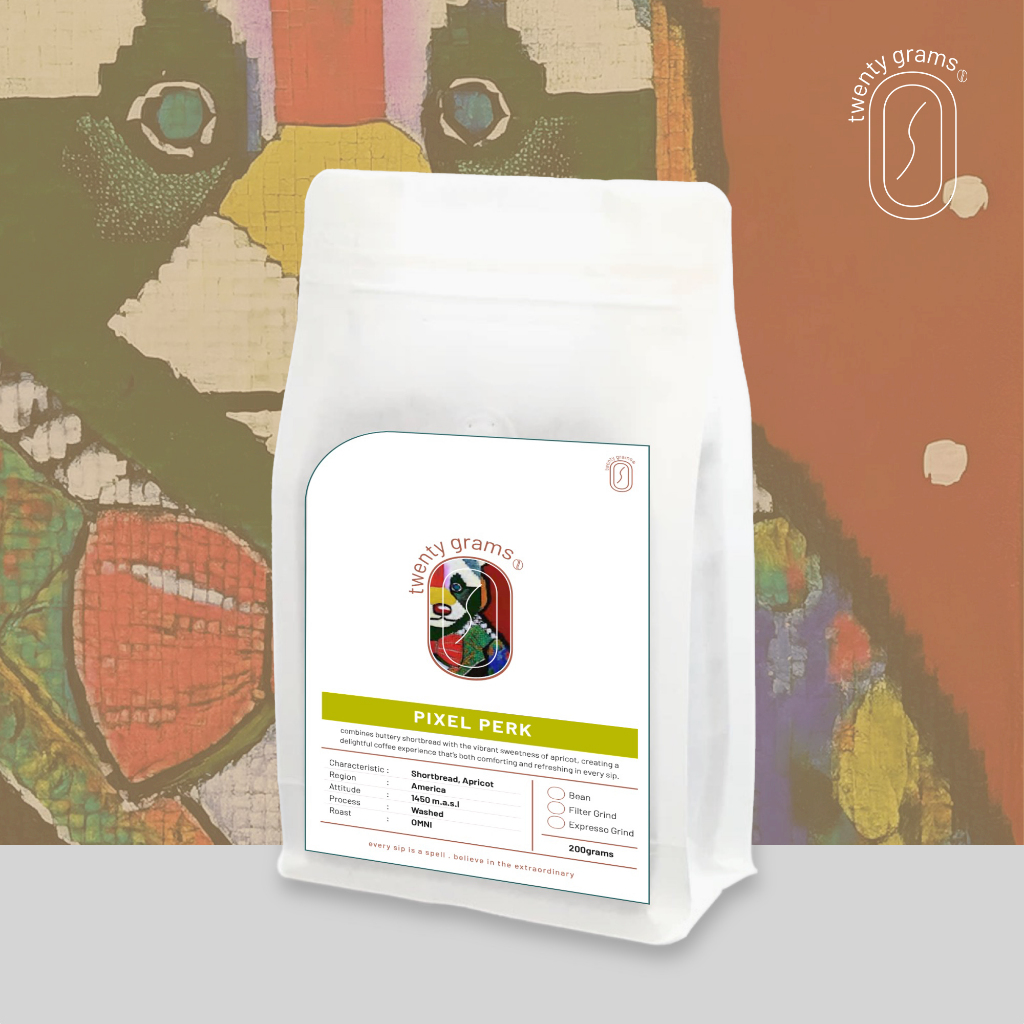 (FOR HIM) 20GRAMS Pixel Perk Coffee 200G | Shortbread, Apricot ...