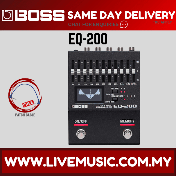 Boss EQ-200 Graphic Equalizer Pedal (EQ200) | Shopee Malaysia