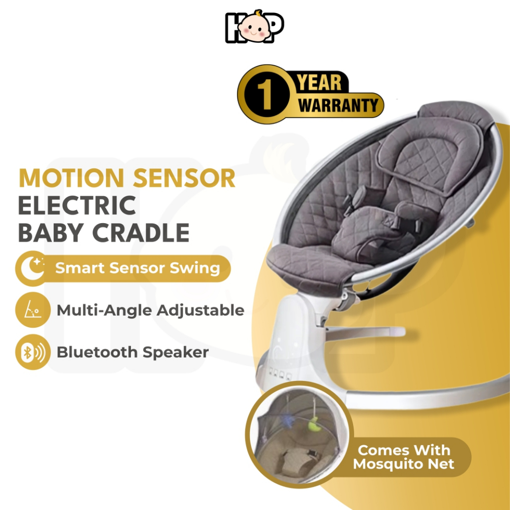 [MOTION SENSOR] Electric Baby Swing Cradle Buaian Baby Rocker Buaian ...
