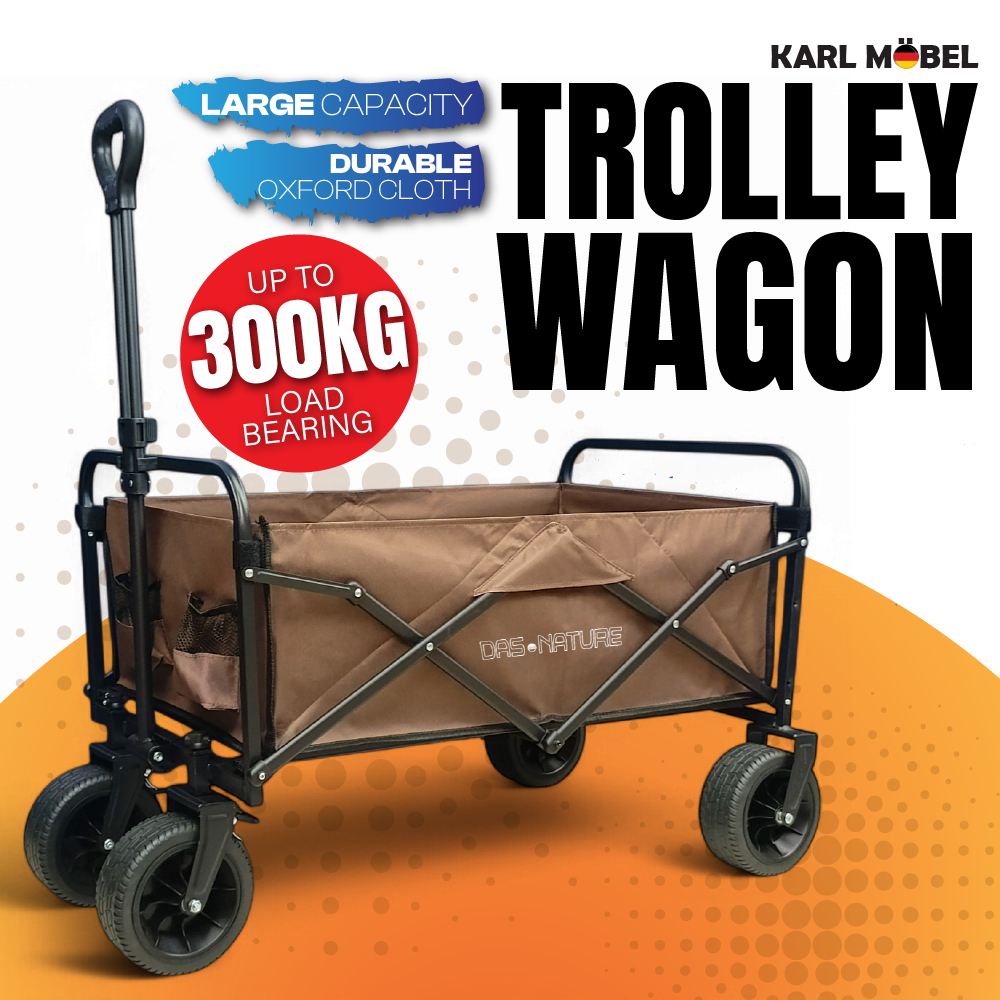 Trolley Wagon Camping trolley portable Outdoor Foldable folding ...