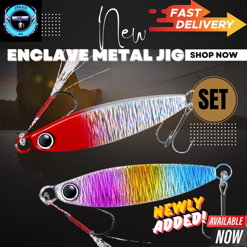 【Enclave Jig】Metal Jig Set 10g/15g/20g Micro Slow Jig lead ironplate ...