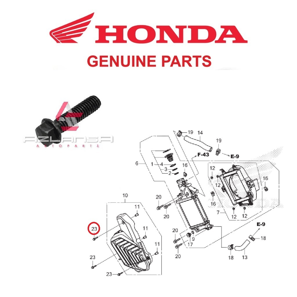 Bolt Flange 6x25 96001 06025 07 Adv 160 Pcx 160 Vario 160 Beat