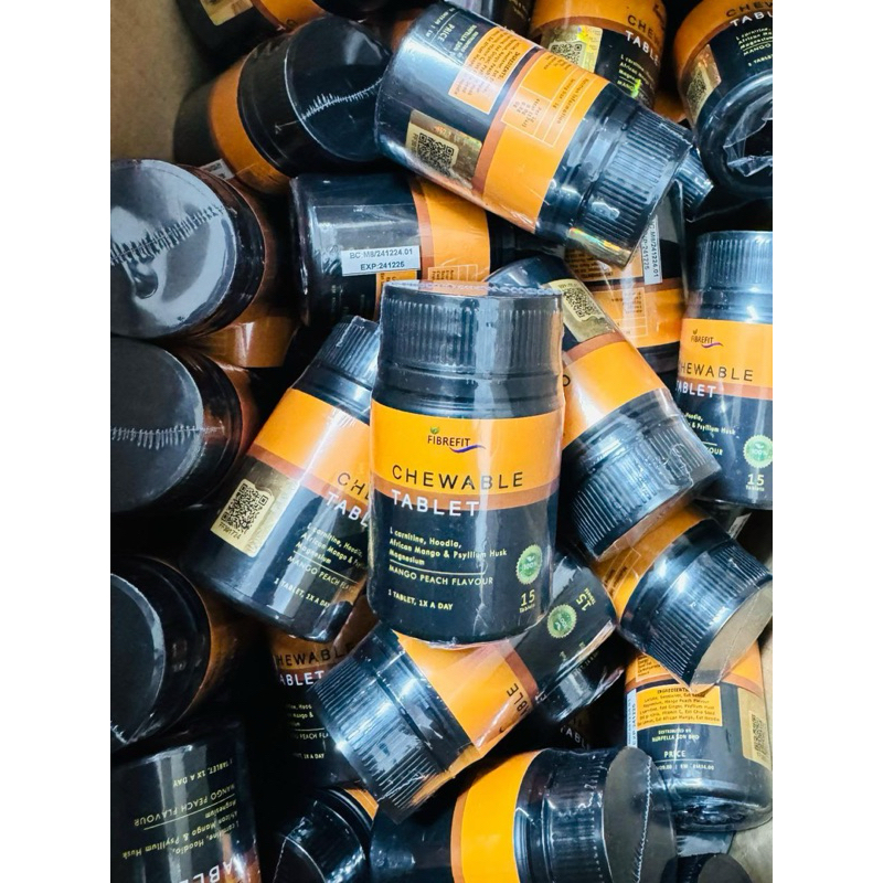 FIBER FIT CHEWABLE TABLET READY/ FIBER FIT MIXBERRY FLAVOUR | Shopee ...