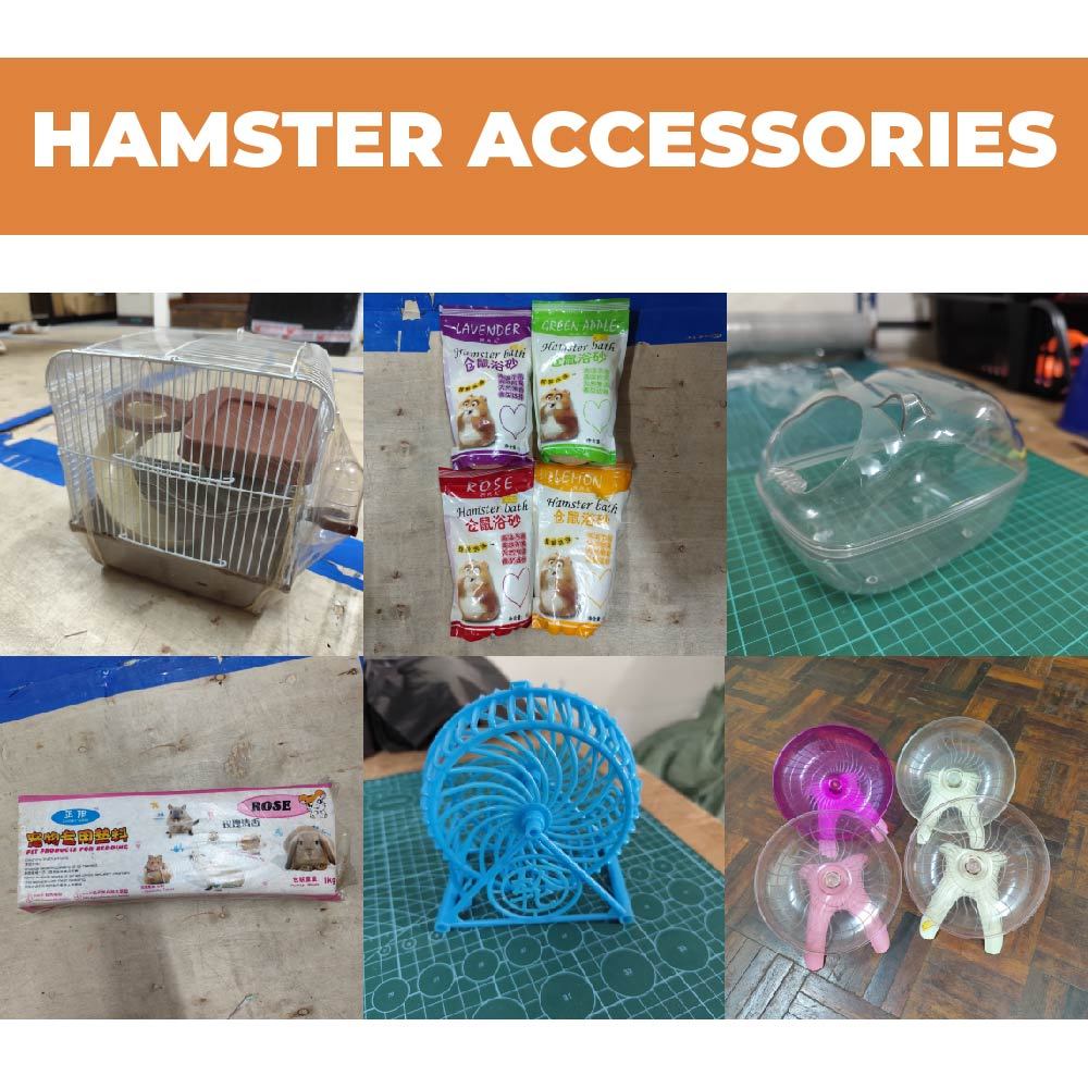 【Clearance】Hamster 2 Layer Cage / Hamster Running Wheel / Hamster Bath ...