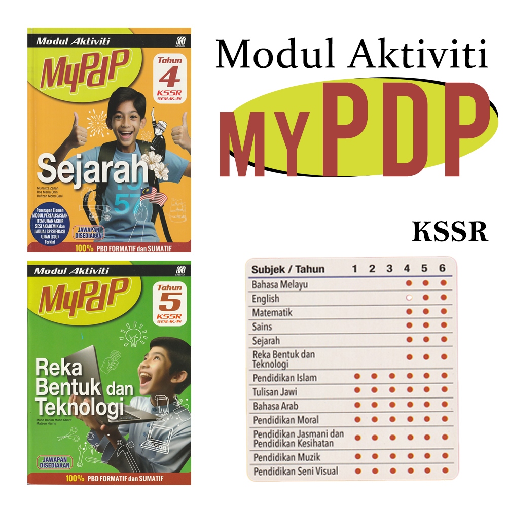SASBADI | ACTIVITY BOOK | KSSR - MODUL AKTIVITI MYPDP ( TAHUN 1 - 6 ) ( 2025 ) | Shopee Malaysia