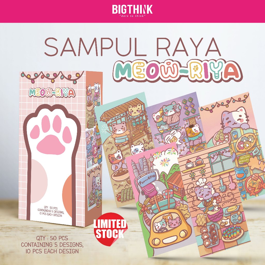 [PRE-ORDER] SAMPUL RAYA MEOW-RIYA KUCING CAT VIRAL 2025 DALAM KOTAK ...
