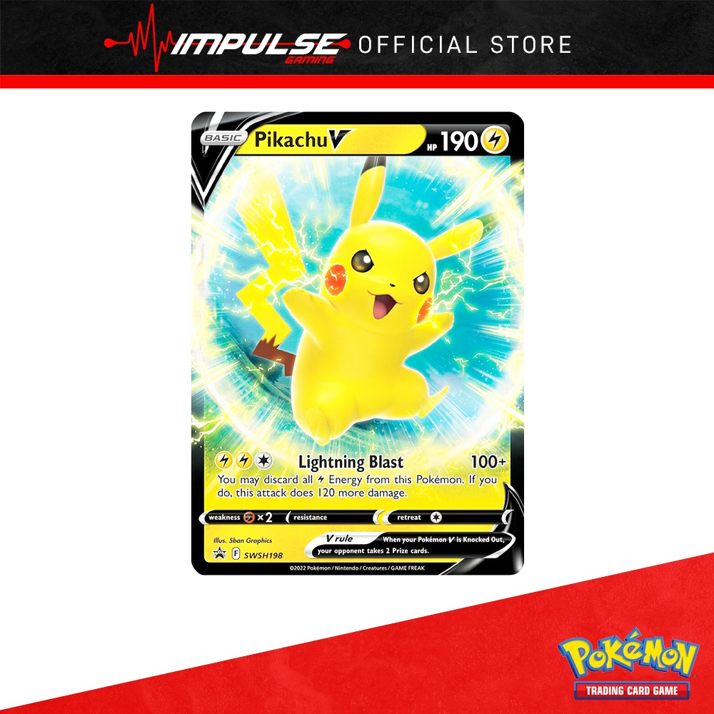 Promo Card Pokemon Tcg Eng: SWSH198 Pikachu V | Shopee Malaysia